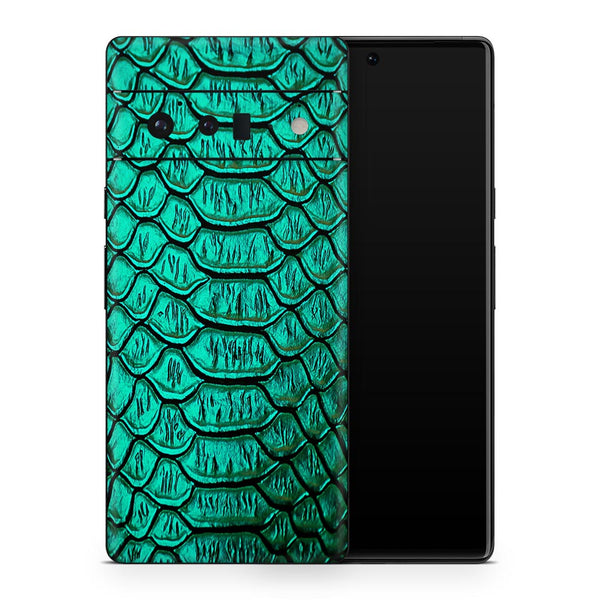 Jungle Green Snakeskin - Google Pixel 6 Skin - SkinWraps