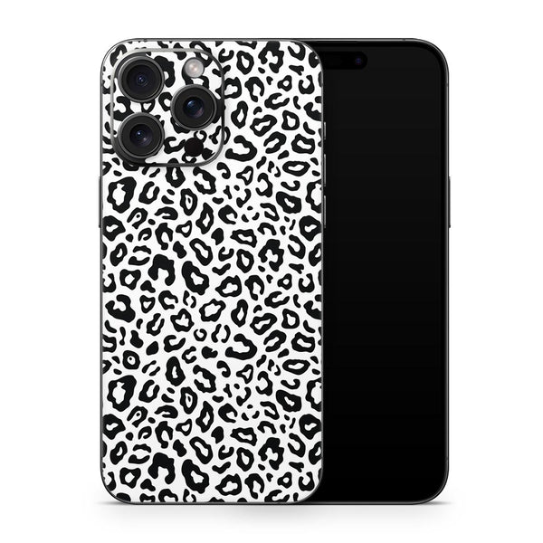 Apple iPhone 15 Skin - BW Leopard | SkinWraps Australia