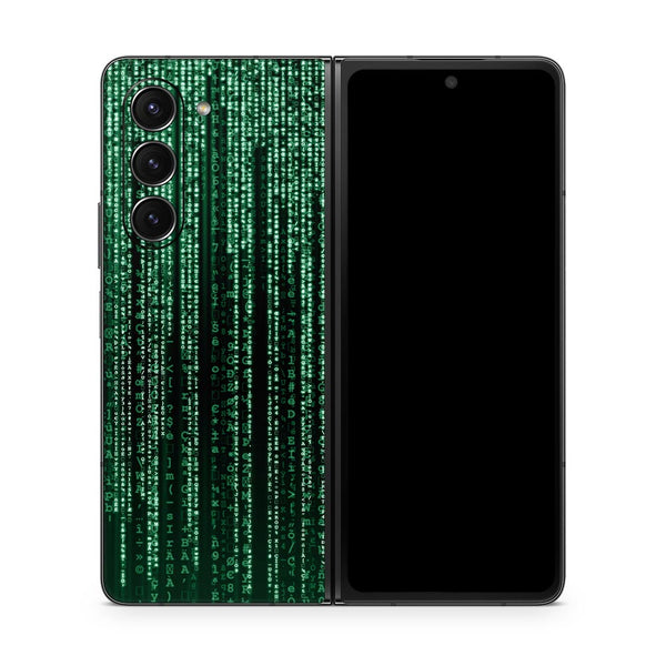 Samsung Galaxy Z Fold Skin - Matrix Code | SkinWraps Australia