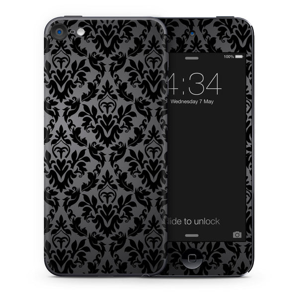 Apple iPod Touch Skin - Damask Black | SkinWraps Australia