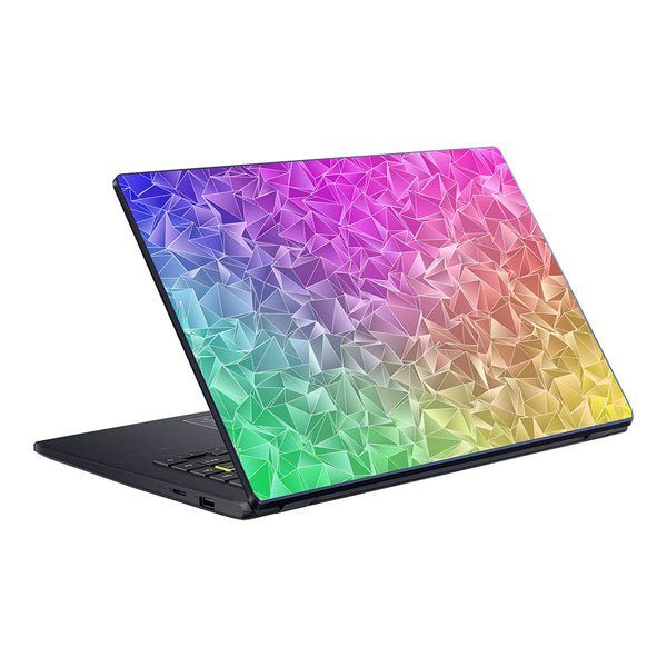 ASUS E410 Skin - Rainbow Geo | SkinWraps Australia