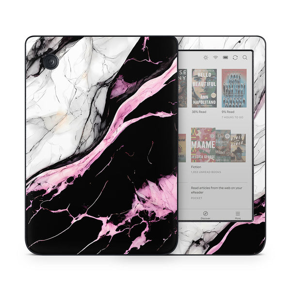 Kobo Clara Skin - Pink Streak Marble | SkinWraps Australia