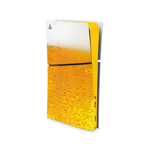 PS5 Slim Console Skin - Beer Bubbles | SkinWraps Australia