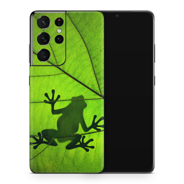 Samsung Galaxy S21 Skin - Frog Silhouette | SkinWraps Australia
