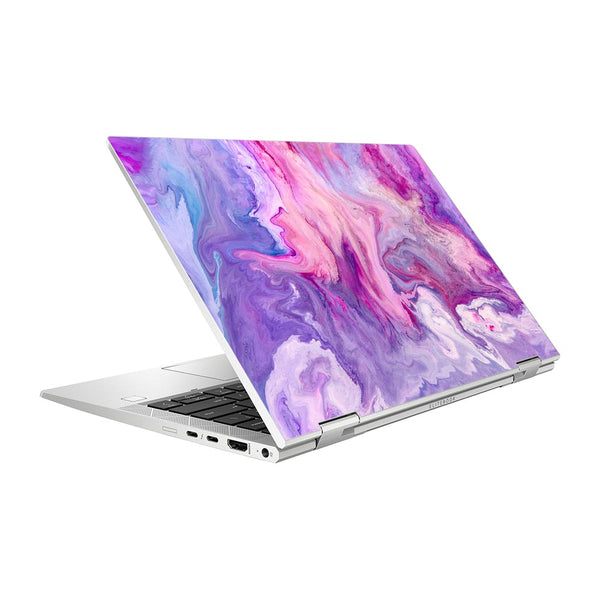 HP Elitebook x360 830 G8 Skin - Purple Marble Swirl | SkinWraps Australia