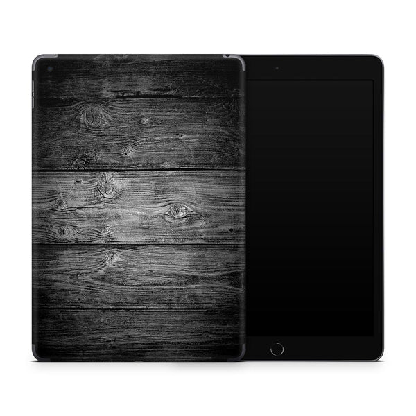 Apple iPad Skin - Black Timber V2 | SkinWraps Australia