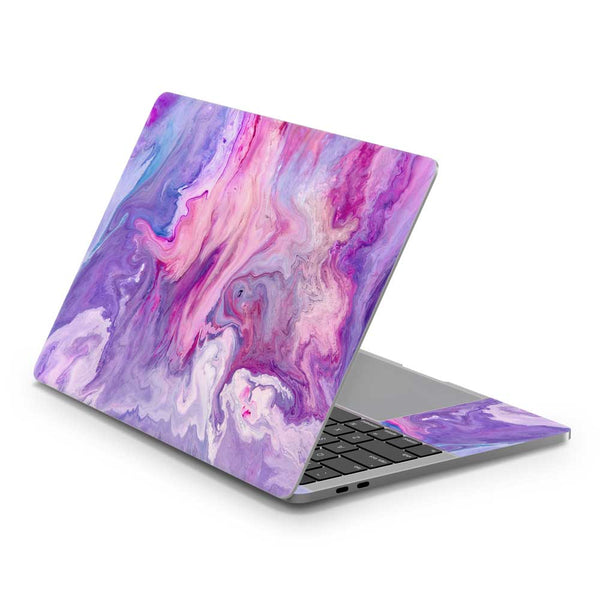 MacBook Pro 13 Skin - Purple Marble Swirl | SkinWraps Australia
