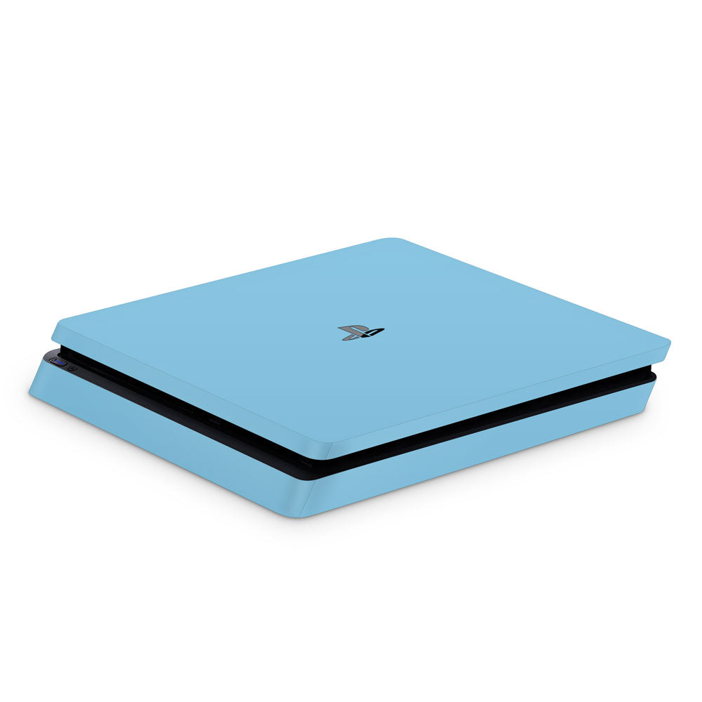 PS4 Slim Console Skin - Baby Blue | SkinWraps Australia
