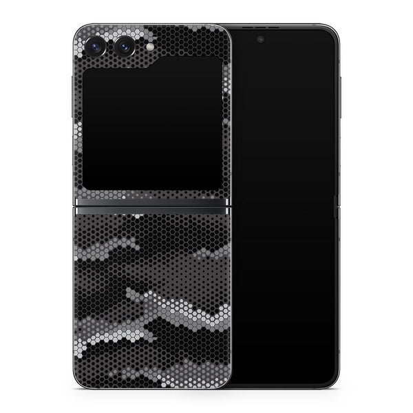 Samsung Galaxy Z Flip Skin - Honeycomb Camo | SkinWraps Australia